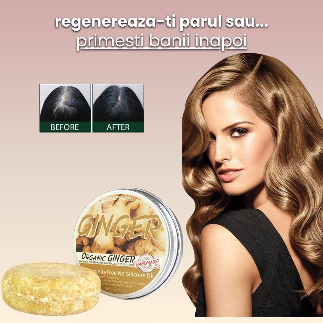 Sampon solid cu ghimbir pentru regenerarea parului - Madvis